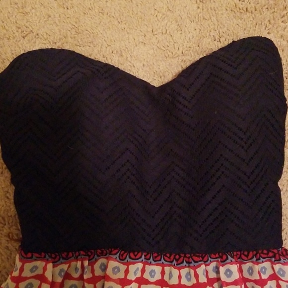 City Triangles | Dresses | Red White And Blue Strapless Mini | Poshmark